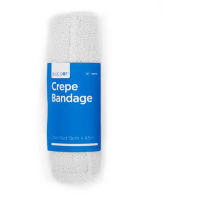 Blue Dot Crepe Bandage 15cm x 4.5m