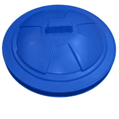 Blue Dustbin with Clip Locking Lid Plastic Dustbin for Home Garden ...