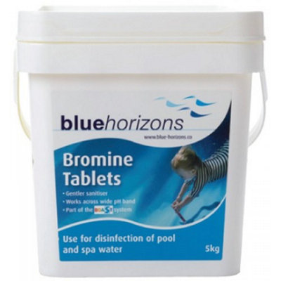 Blue Horizons Bromine Tablets BCDMH 1 X 5kg Chlorine free slow release