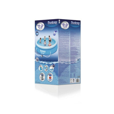Blue Inflatable Swimming Pool Set