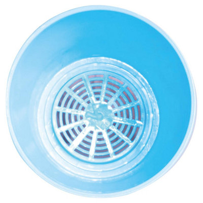 Blue Plastic Plant Pot - Weatherproof Colourful Home or Garden Planter ...