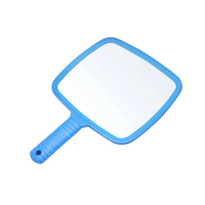 Blue Professional Handheld Paddle Mirror-Salon & Beauty Hand Mirror ...