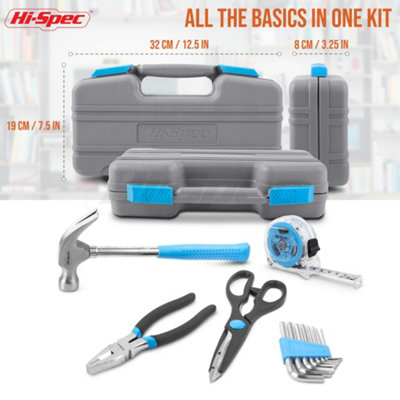 Blue Repair and Maintenance Tools kit set for Household Work with Tool ...