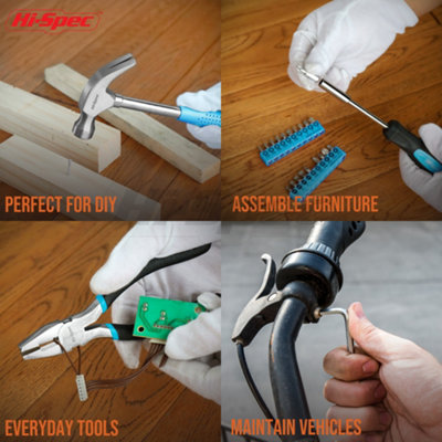 Blue Repair and Maintenance Tools kit set for Household Work with Tool ...