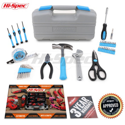Blue Repair and Maintenance Tools kit set for Household Work with Tool ...