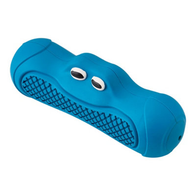 Blue Rubber Teething Chew Toy for Dogs, 15.5cm W x 6.5cm D