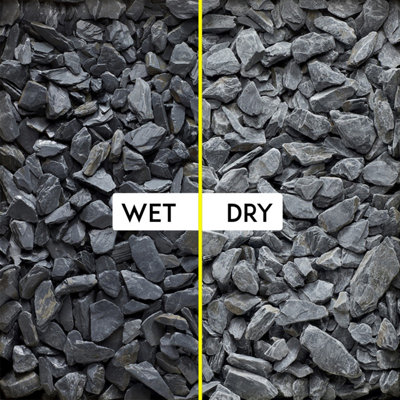 Blue Slate Natural Stone Chippings 20-40mm Garden Gravel Patio Rock ...