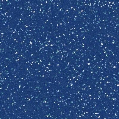 Blue Speckled Effect Vinyl Flooring, Non-Slip Contract Commercial Vinyl ...