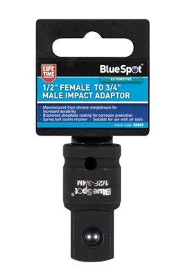 Blue Spot Tools - 1/2" Female to 3/4" Male Impact Adaptor | DIY at B&Q