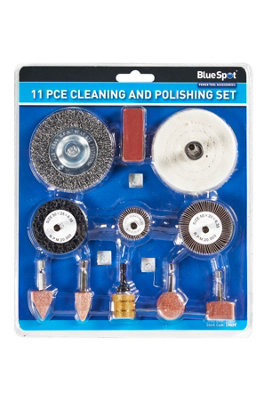 Blue Spot Tools - 11 PCE Cleaning And Polishing Set | DIY at B&Q
