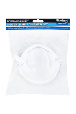 Blue Spot Tools - 15 PCE Nuisance Dust Mask Set | DIY at B&Q