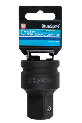 Blue Spot Tools - 3/4" Female to 1" Male Impact Adaptor | DIY at B&Q
