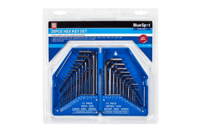 Blue Spot Tools - 30 Pce Hex Key Set | DIY at B&Q