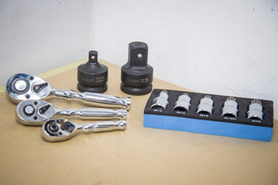 Blue Spot Tools - 5PCE 1/2" Torx Bit Set (T45-T70) (EVA FOAM)
