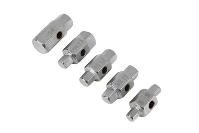 Blue Spot Tools - 5PCE Double Drain Plug Keys