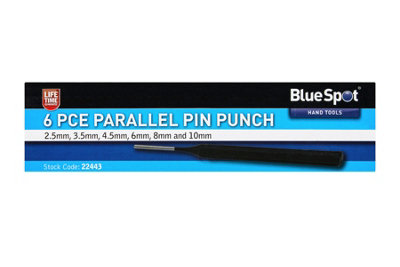 Blue Spot Tools - 6 Pce Parallel Pin Punch | DIY at B&Q