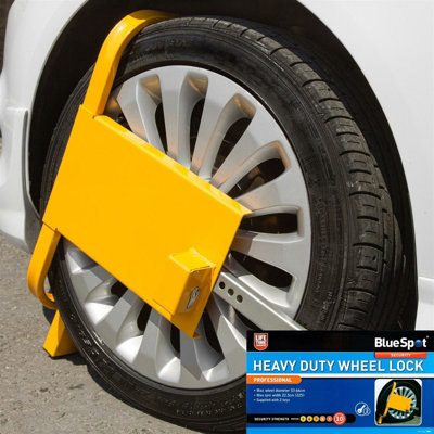 Blue Spot Tools - Heavy Duty Wheel Lock | DIY at B&Q