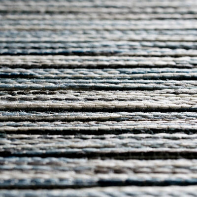 Blue Striped Outdoor Rug, Striped Stain-Resistant Rug For Patio, Garden ...