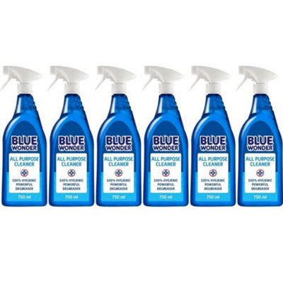 Blue Wonder All Purpose Cleaner Powerful Degreaser 750ml x 6 | DIY at B&Q