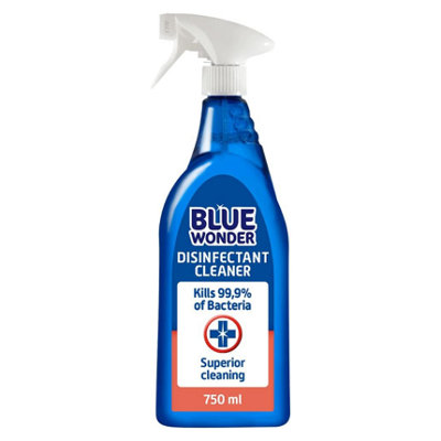 Blue Wonder Disinfectant Cleaner Spray Superior Cleaning 750ml | DIY at B&Q