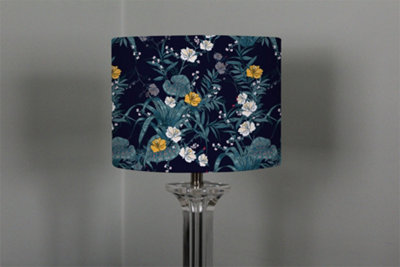 Blue & Yellow Flowers (Ceiling & Lamp Shade) / 45cm x 26cm / Ceiling ...