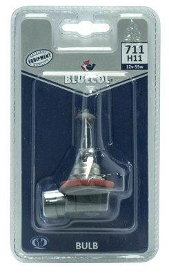 Bluecol 711 H11 Halogen Bulb 12V 55W H11 PGJ19-2 Car Automotive Replacement