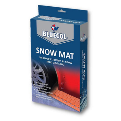 Bluecol Car Snow Mats Improves Traction In Snow Mud & Sand Car Heavy ...