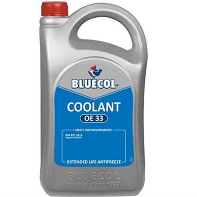 Bluecol Coolant OE33 Antifreeze & Coolant - 5L x 2 | DIY at B&Q