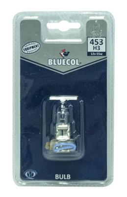 Bluecol H3/453 Headlight Bulb Head Lamp 12V 55W Car Automotive ...