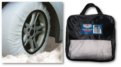 Bluecol Medium Snow Sock Chain Winter Traction Tyres Aid For 14 To 20 ...