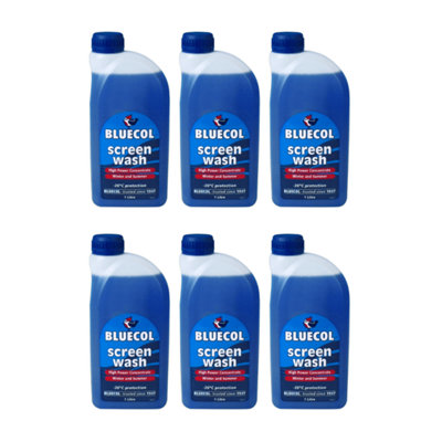 Bluecol Screenwash Concentrate 1L (Pack of 6) | DIY at B&Q