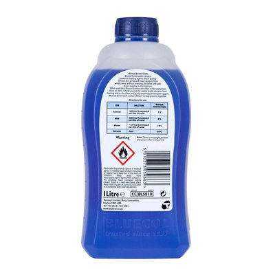 Bluecol Screenwash Concentrate Car Window Windshield Washer Fluid -36C ...