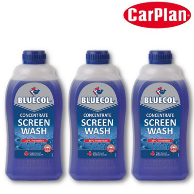 Bluecol Screenwash Concentrate Car Windscreen -36C - 1L x 3 | DIY at B&Q