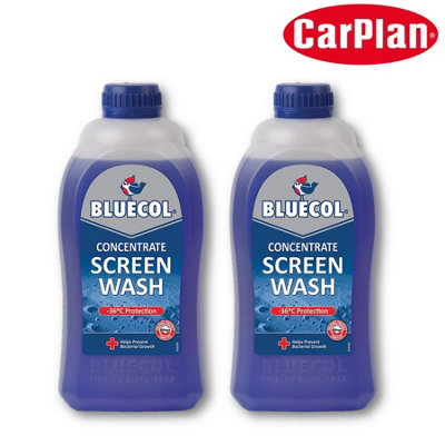 Bluecol Screenwash Concentrate Car Windshield Washer Fluid -36C 2x 1L 2 ...