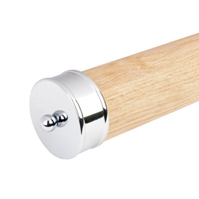 Blueprint Joinery VFM Oak Round Wall Mounted Mop Stick Handrail with ...