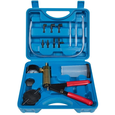 BlueSpot Hand Held Bleed Vacuum Pump Brake Bleeder Tester Kit Set Bleeding