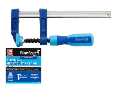 BlueSpot Tools 10036 Heavy-Duty F-Clamp 50 x 150mm B/S10036 | DIY at B&Q