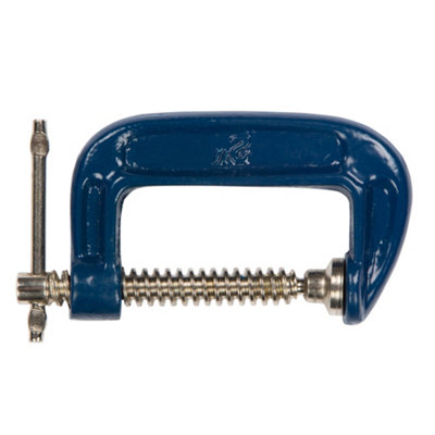 Bluespot Tools Heavy-Duty Fine Thread G Clamp 100Mm (4In) for Secure Hold