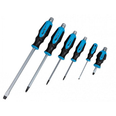 Bluespot Tools Hex Bolster Screwdriver Set, 6 Piece Multi Colour (One Size)