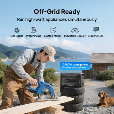 BLUETTI Portable Power Station Apex 300 & B300K + Hub D1, 5529.6Wh ...