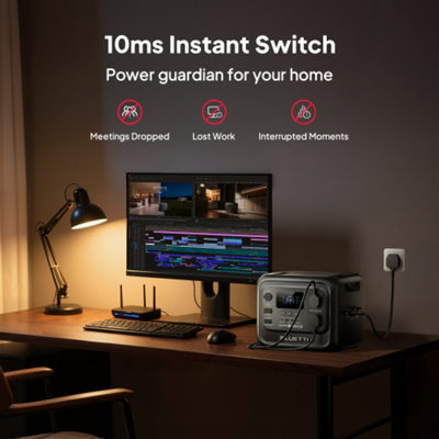 BLUETTI Portable Power Station Elite 300, 3014.4Wh Capacity 2400W ...