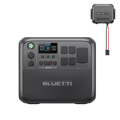 BLUETTI Solar Generator AC200L with DC-DC Battery Charger D40, 2048Wh LiFePO4 Battery Backup ...