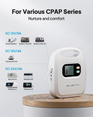 BLUETTI X30 CPAP Battery Backup, 297Wh Power Bank for CPAP Machines ...