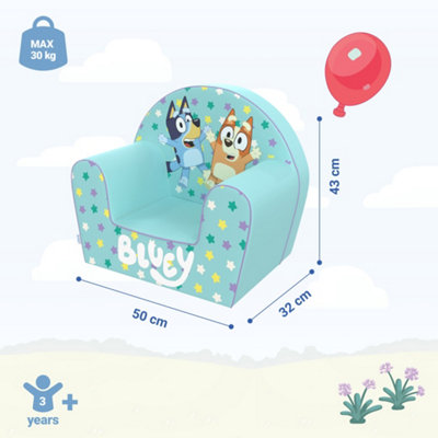 Bluey and Bingo Kids Armchair, Toddler Sofa Chair Bingo Design, Soft ...