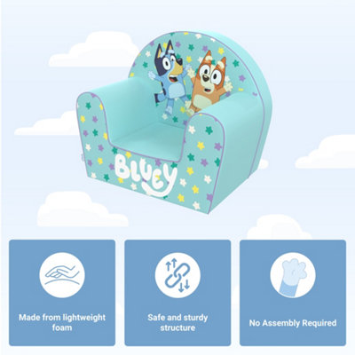 Bluey and Bingo Kids Armchair, Toddler Sofa Chair Bingo Design, Soft ...