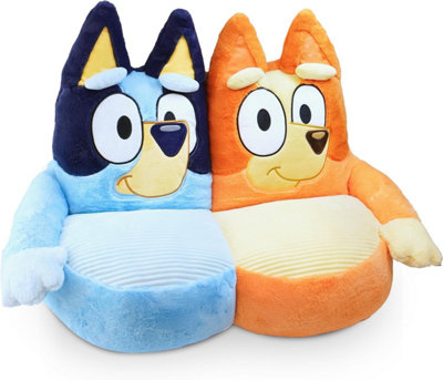 Bluey & Bingo Kids Plush Sofa Chair 70cm Soft Toddler Seat for Boys ...