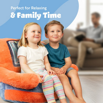 Bluey Car Sofa, Kids Plush Armchair Seat Family Car Design, Soft & Comfy