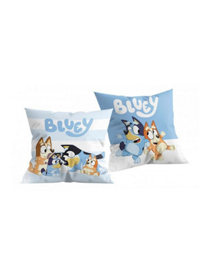 Bluey Family Striped Square Cushion