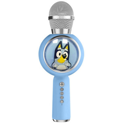 Bluey Karaoke Microphone and Wireless Speaker with LED Lights
