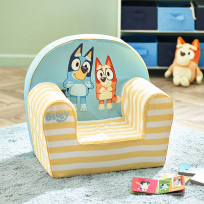 Bluey Kids Armchair, Toddler Sofa Chair with Bluey & Bingo Design, Soft ...